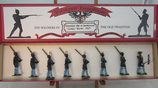 Potsdamer Zinnsoldaten American Troops 1900.