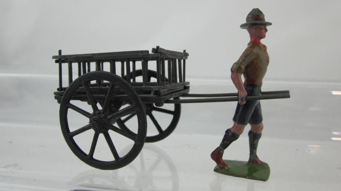 Britains #181 Boy Scout Trek Cart With Scout.