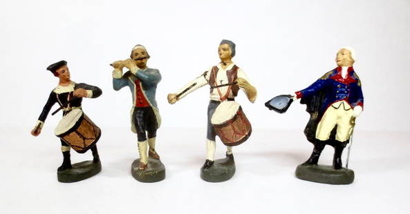 Demi Round Revolutionary War Figures
