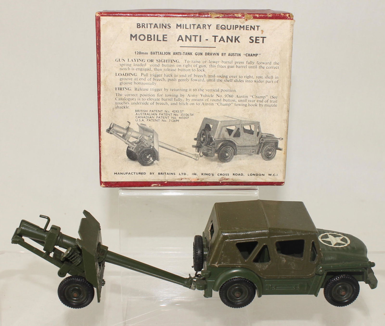 Britains Set #9750 Battalion Gun Towing Vehicle