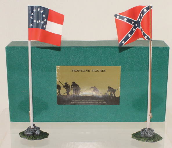 Frontline Acw Battle Flags On Flag Poles