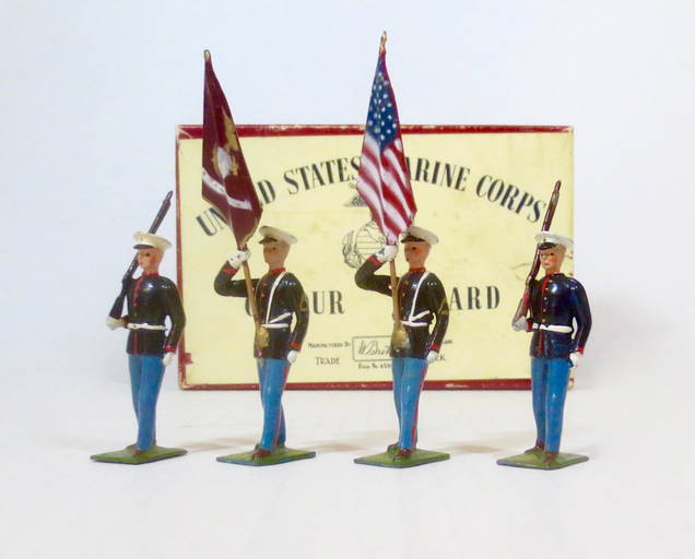 Britains #9482 U.s. Marine Corps Colour Guard