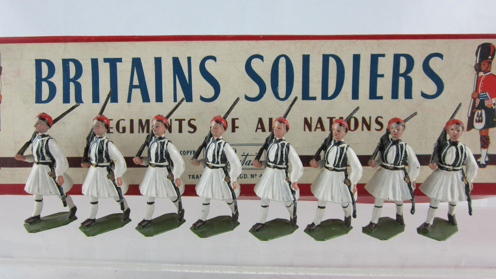 Britains Set #196 Greek Evzones. - Mar 28, 2020 | Old Toy Soldier Auctions USA in PA