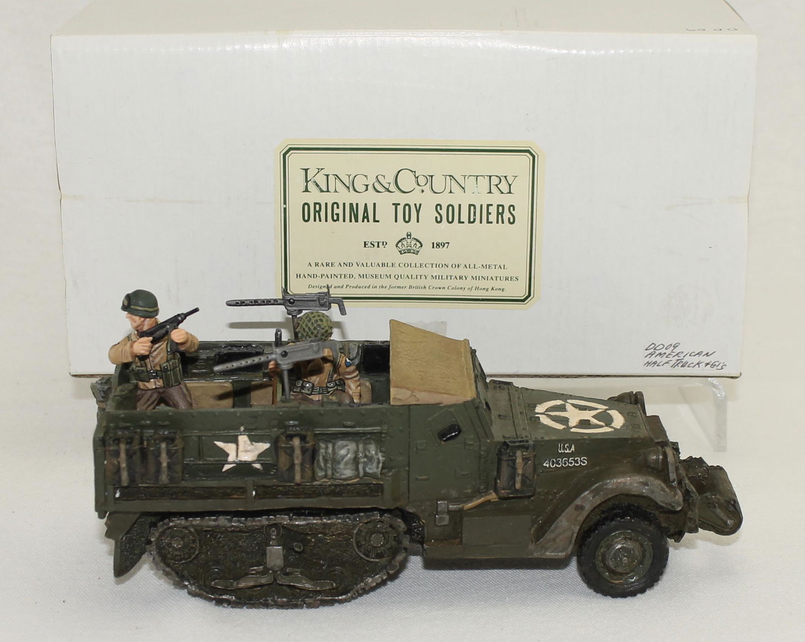 King & Country Set Us M3 Halftrack With Crew