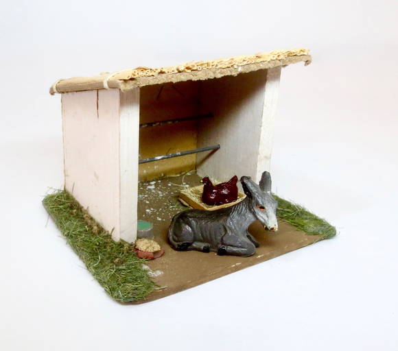 Argentina Farm Stall With Donkey & Roosting Hen