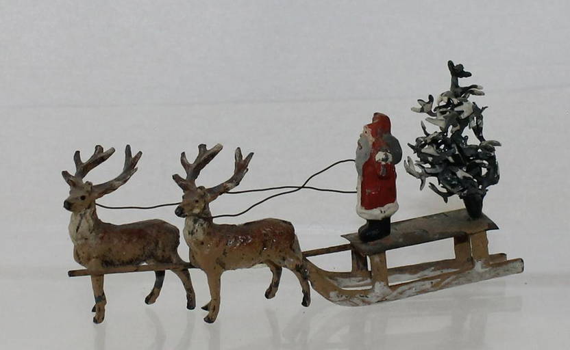 Heyde Souvenir Figure Santa on Sled Reindeer (#0154) on Dec 10, 2022 ...