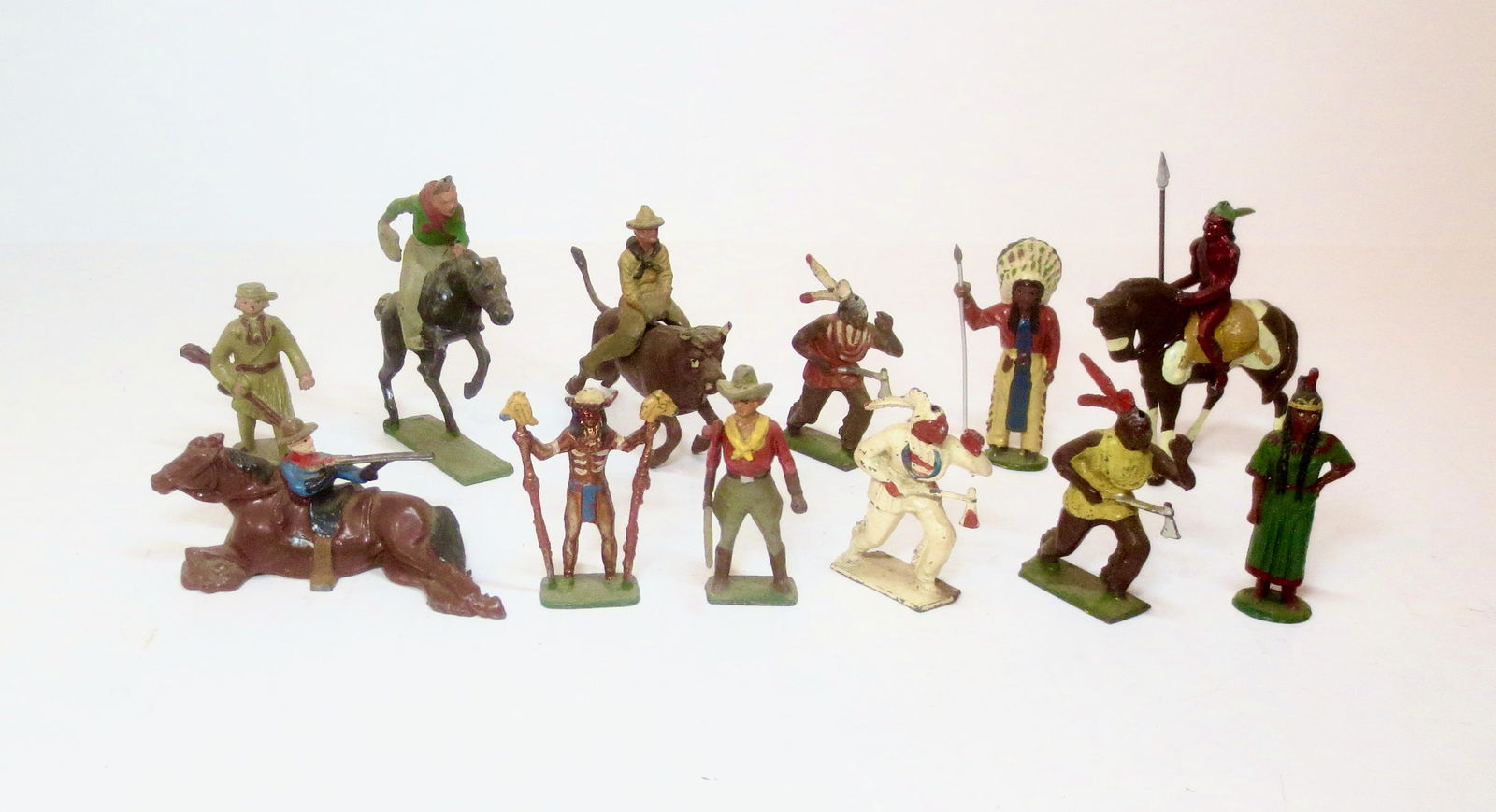 Johillco, Timpo & Lincoln Log Wild West Figures