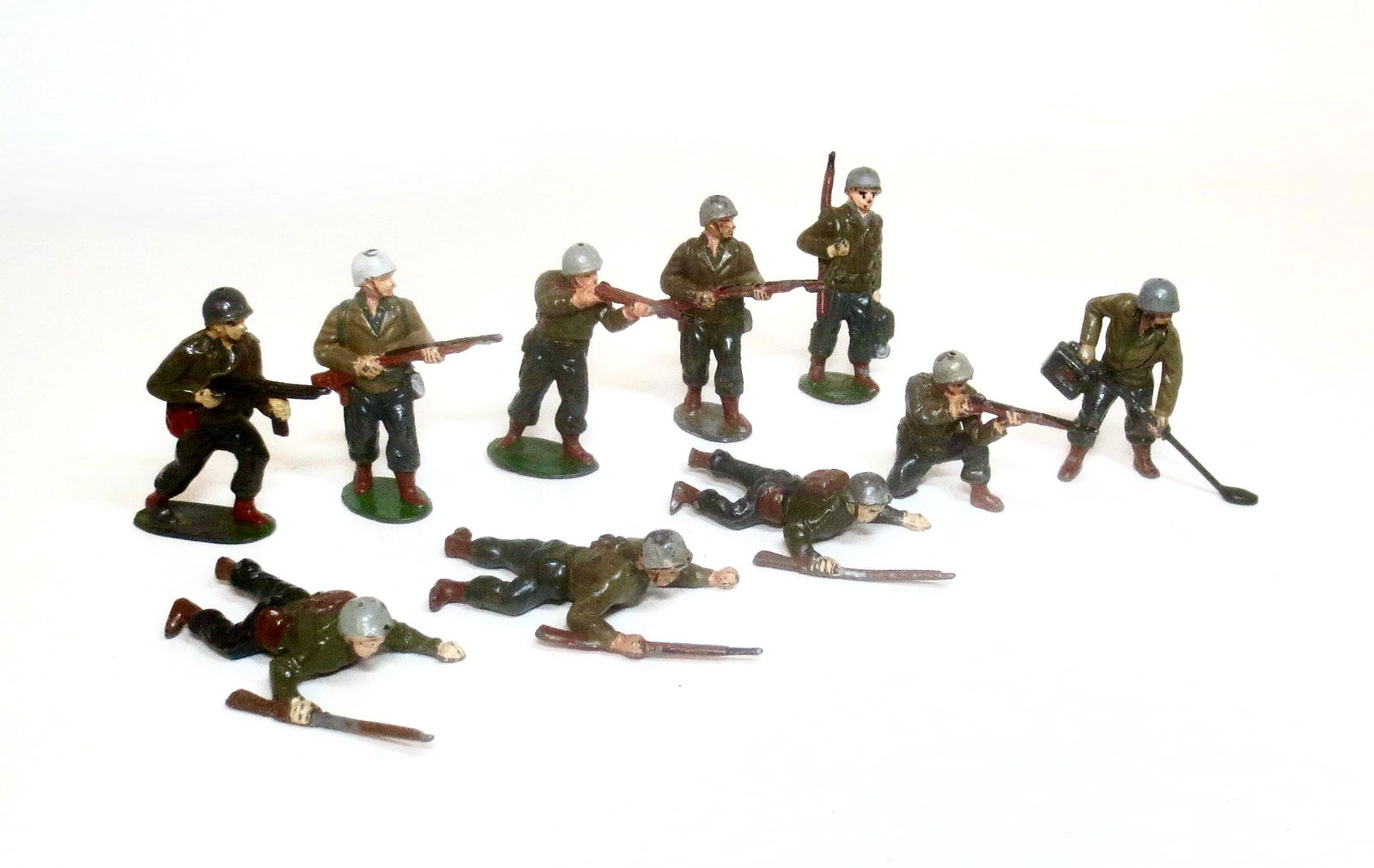 Timpo Ww2 U.s. Infantry Figures Auction