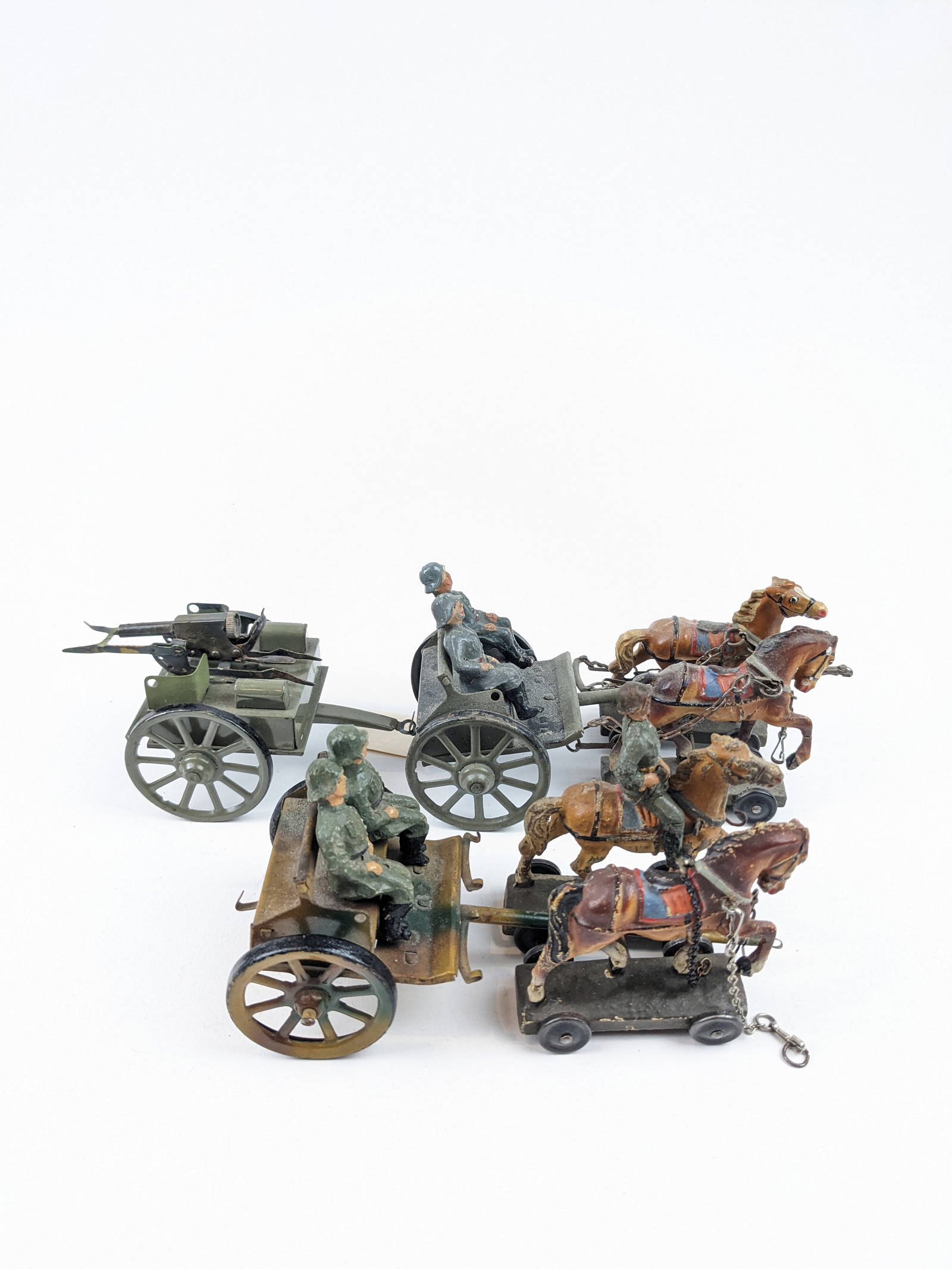 Elastolin Wwi German Limber & Machine Gun Cart 6cm Auction