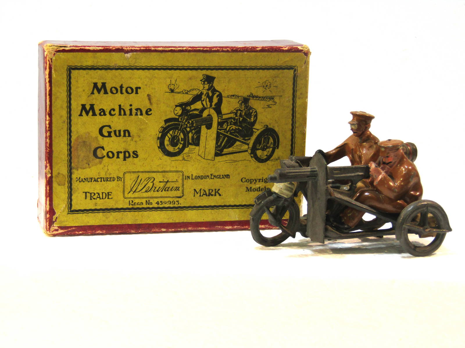 Britains No 1793 Motorcycle Machine Gun Corps Auction