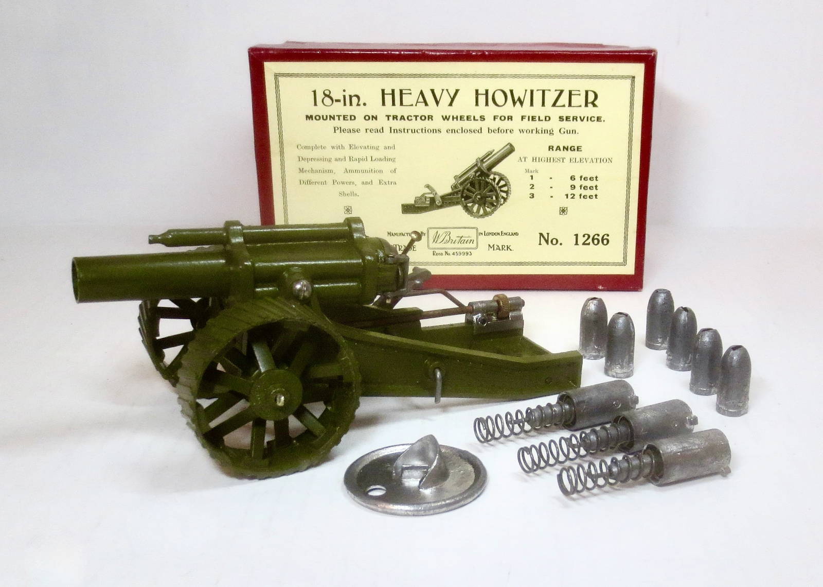Britains #1266 18-in Heavy Howitzer Auction