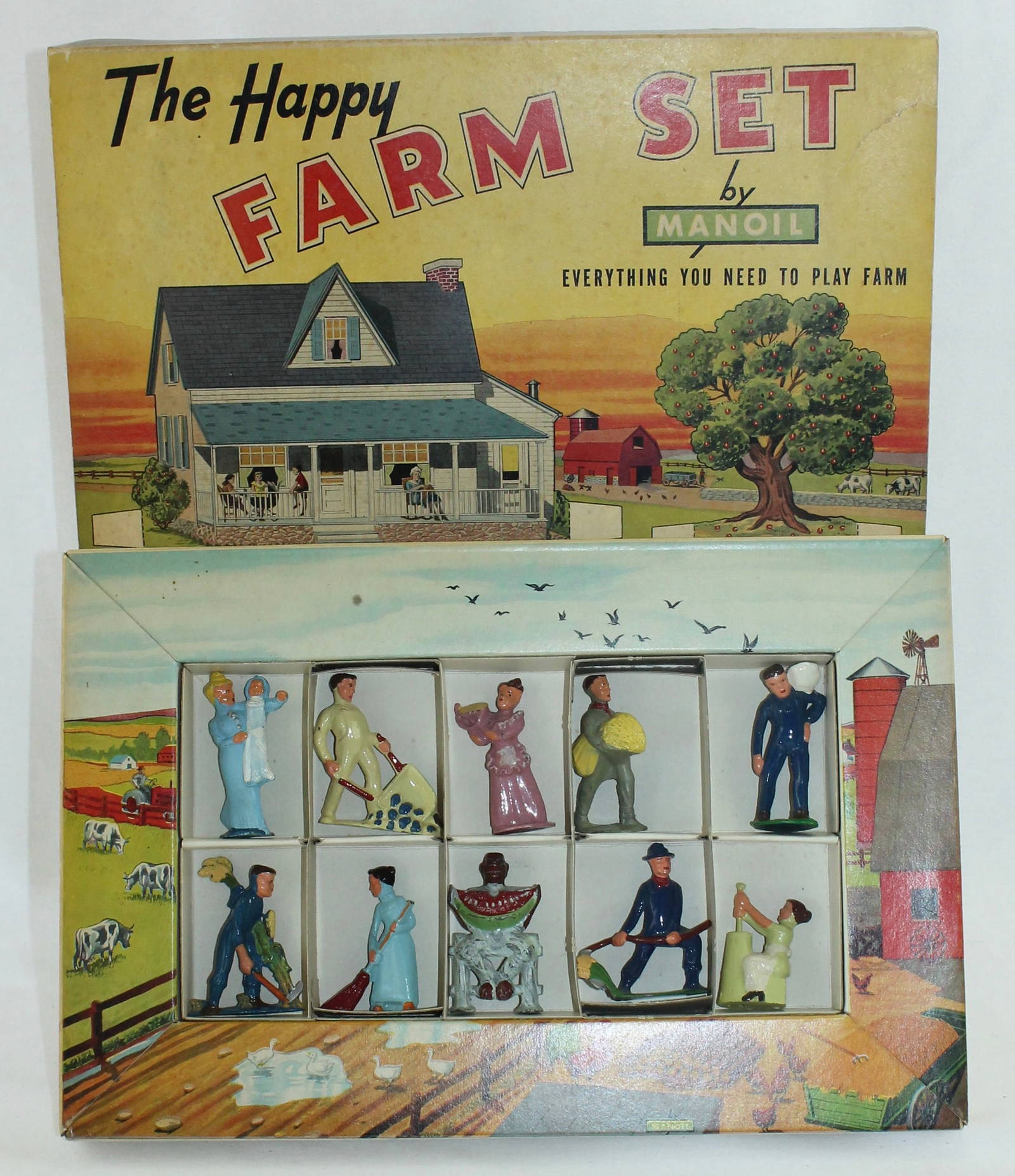 Manoil Set 1150 Dimestore Happy Farm Auction