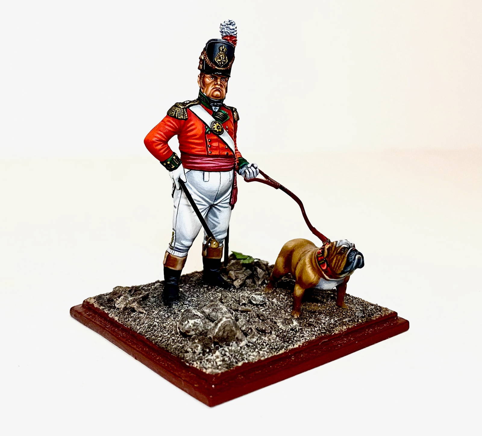 Russian Studio British Officer & Bulldog Auction