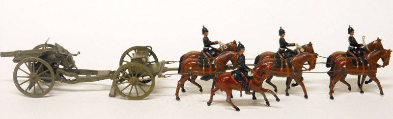 Britains Set # 211 Royal Field Artillery Gun Team