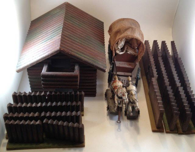 Elastolin Fort, Fence &wagon