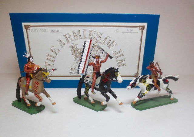 The Armies Of Jim Set #ww101 Mounted Sioux