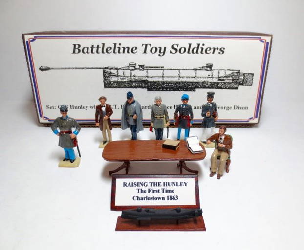 Battleline Toy Soldiers Css Hunley With P.g.t.