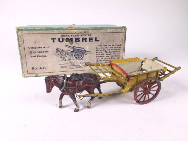 Britains Set #4F Tumbrel Cart - Jun 04, 2016 | Old Toy Soldier Auctions ...