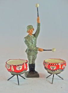 Lineol German Sa Mounted Kettle Drummer