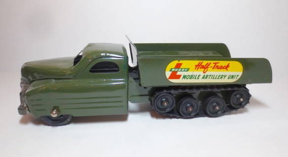 Buddy L Half Track Mobile Artillery Unit, 23" Lon
