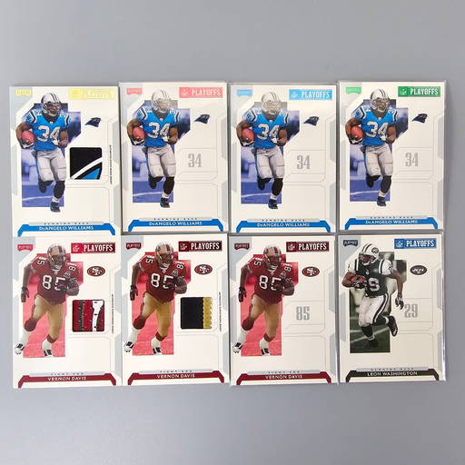 Nfl Material Cards And Inserts Featuring Vernon Davis And Deangelo Williams