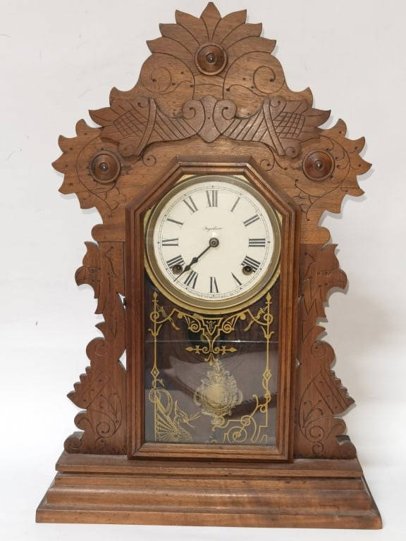 Vintage Ingraham Gingerbread Mantel Clock Auction