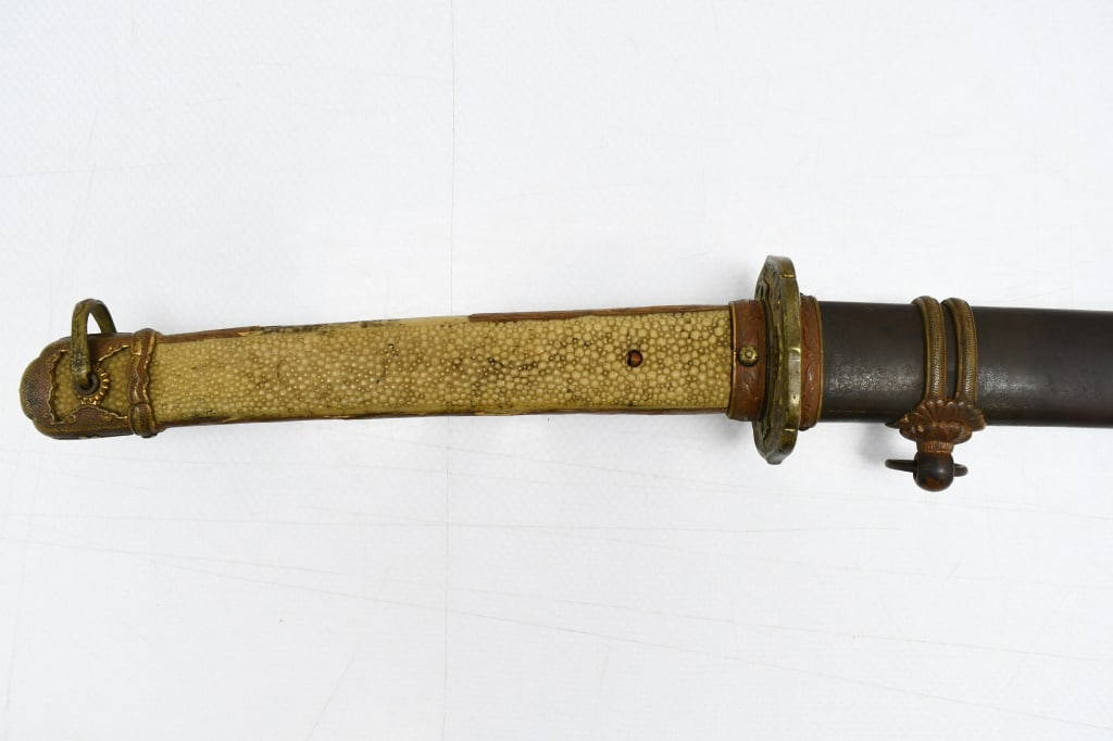 Wwii Japanese Type 98 Shin Gunto Officer's Sword W/ Scabbard Auction
