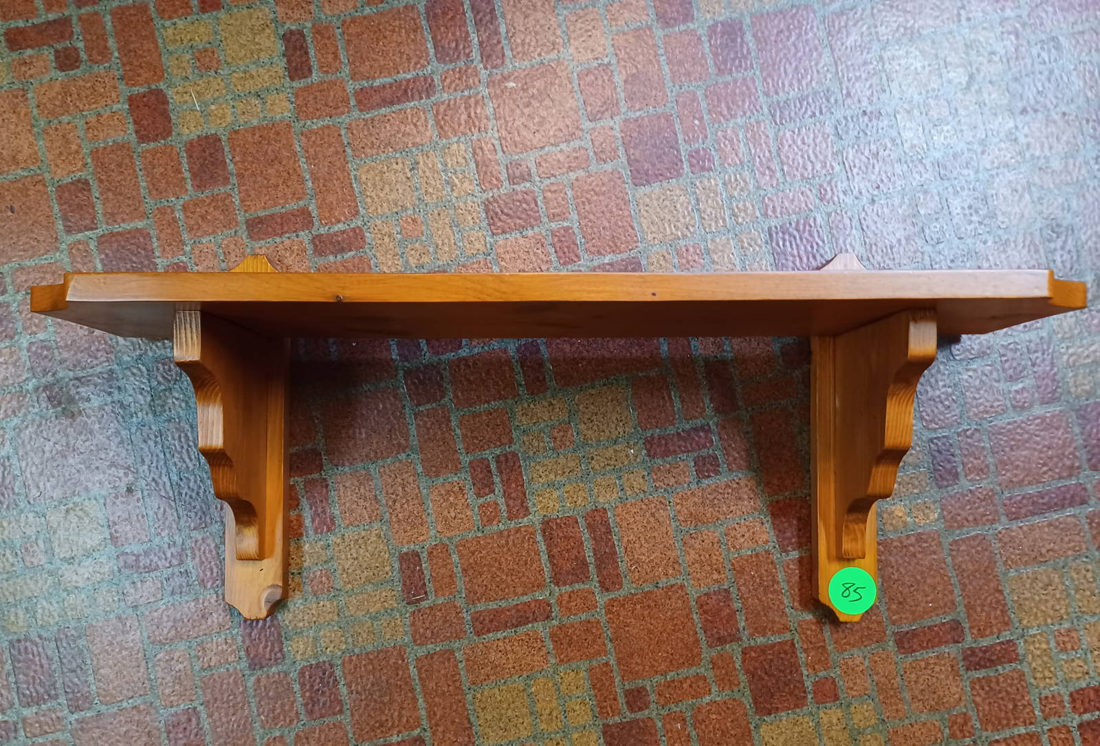 Custom Made Wood Single Shelf Auction