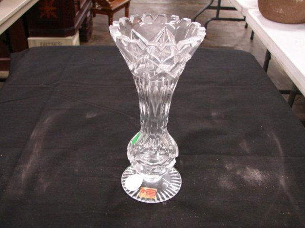 Cut Lead Crystal Vase