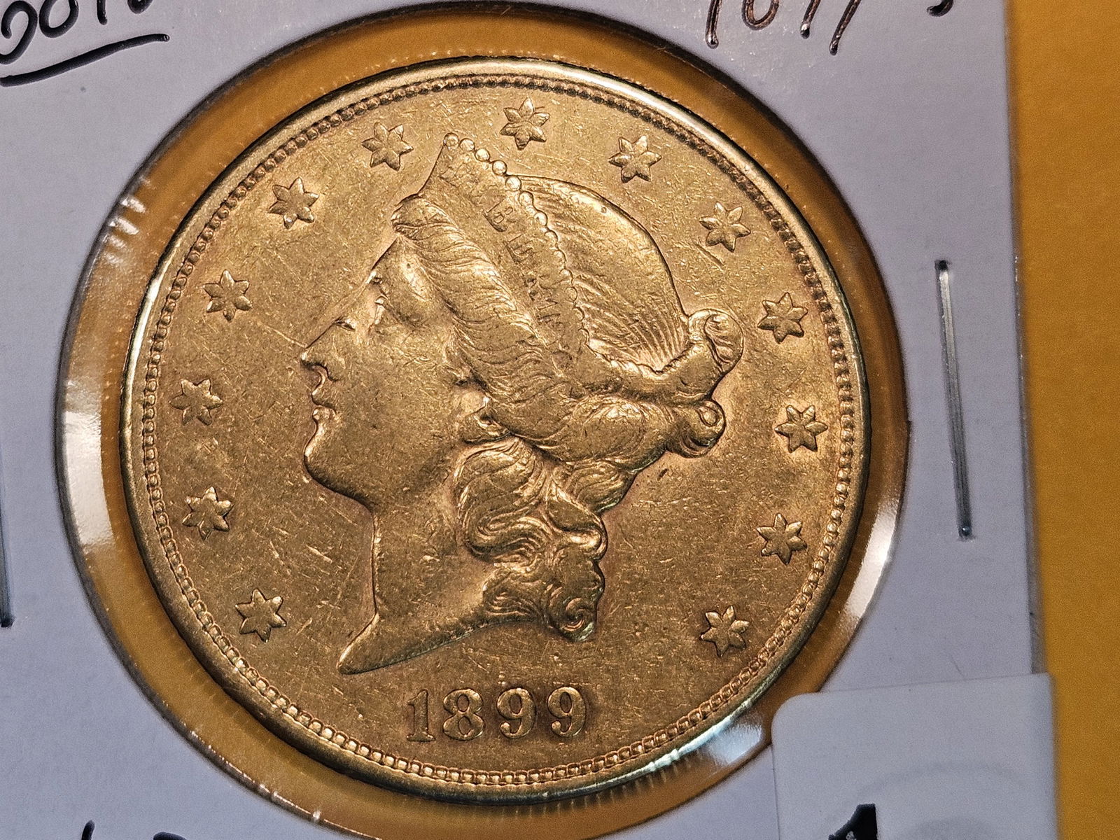 Gold! 1889-s Gold Liberty Head Twenty Dollar Double Eagle Auction
