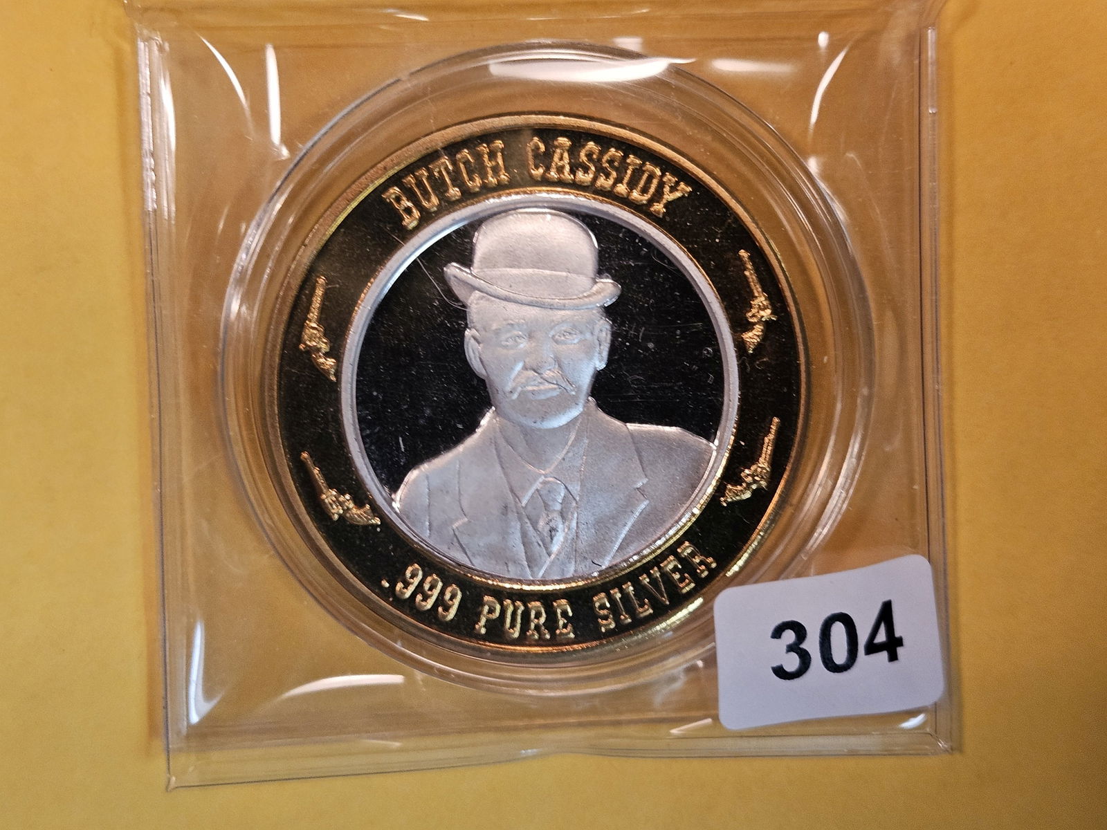 Gem Ten Dollar .999 Fine Silver Casino Gaming Token Auction