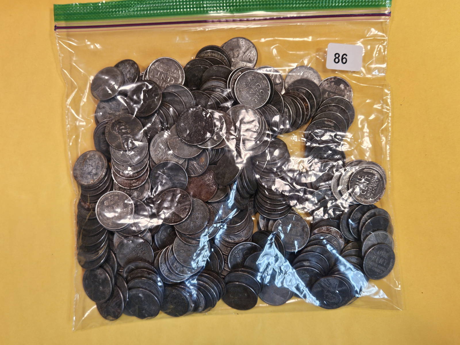 Two Hundred Eighty-seven Steel Wheat Cents Auction