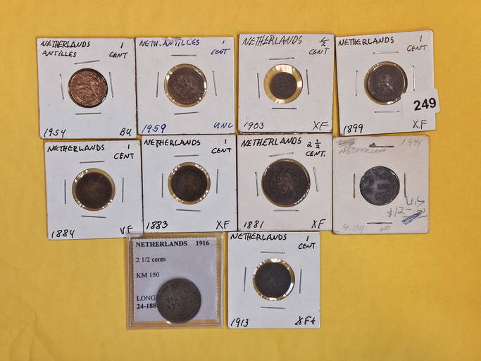 Ten Lovely Coins From The Netherlands