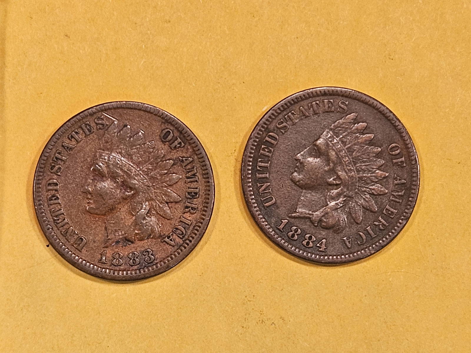 1883 And 1884 Indian Cents Auction