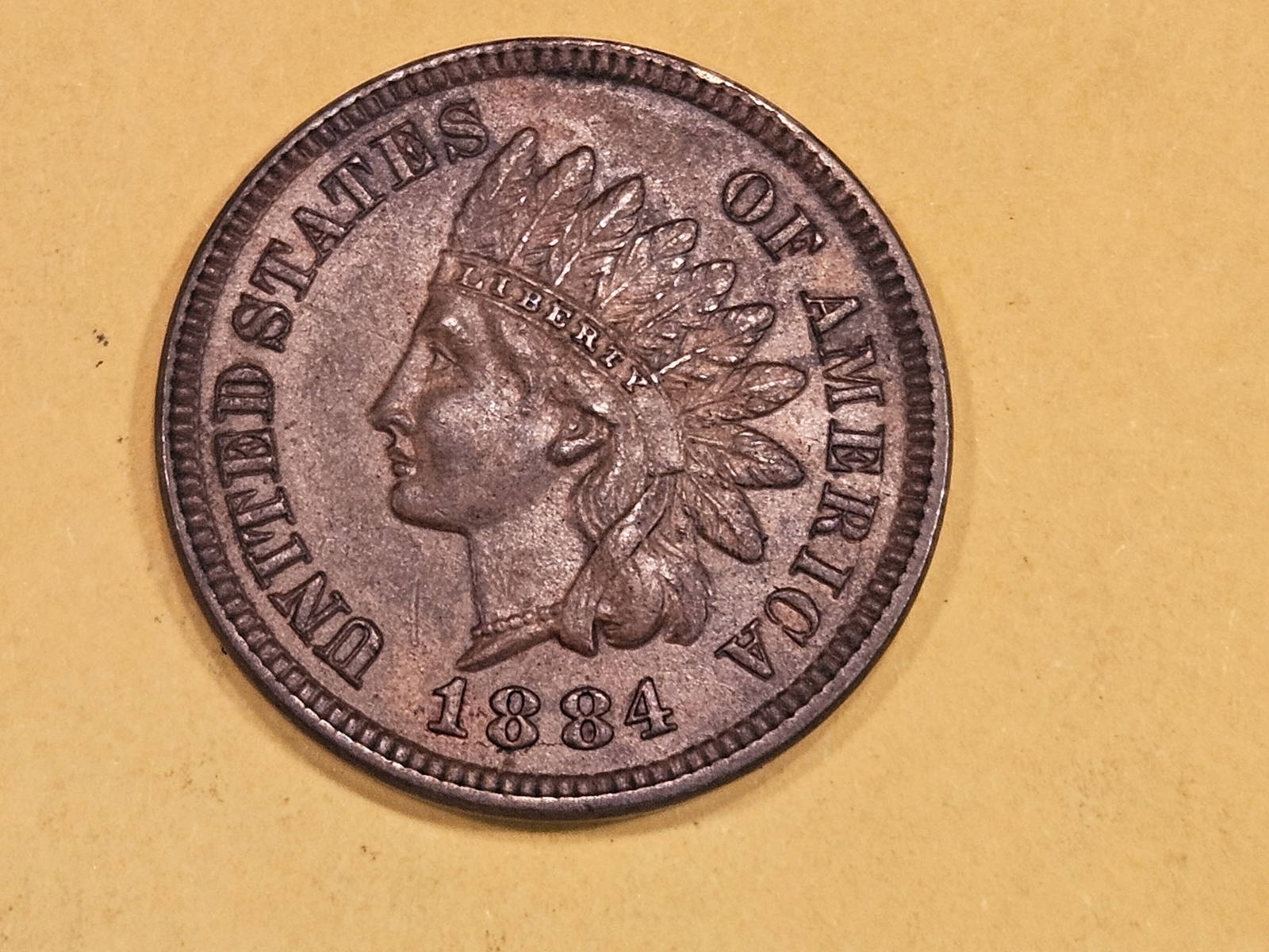 1884 Indian Cent Auction