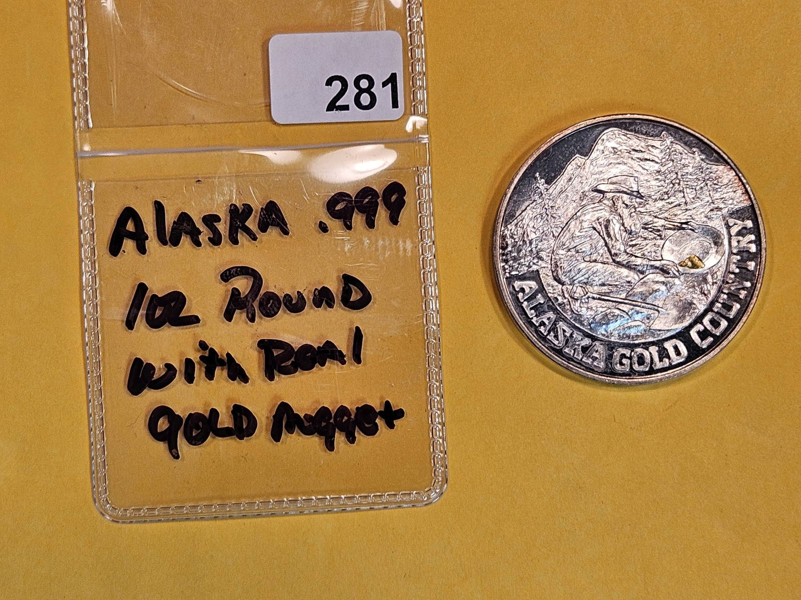 Gem Alaska .999 Fine One Troy Ounce Silver Round Auction