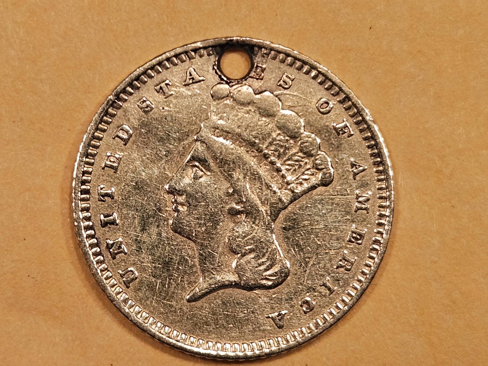 Gold! Gold Dollar Made Into A Love Token Auction