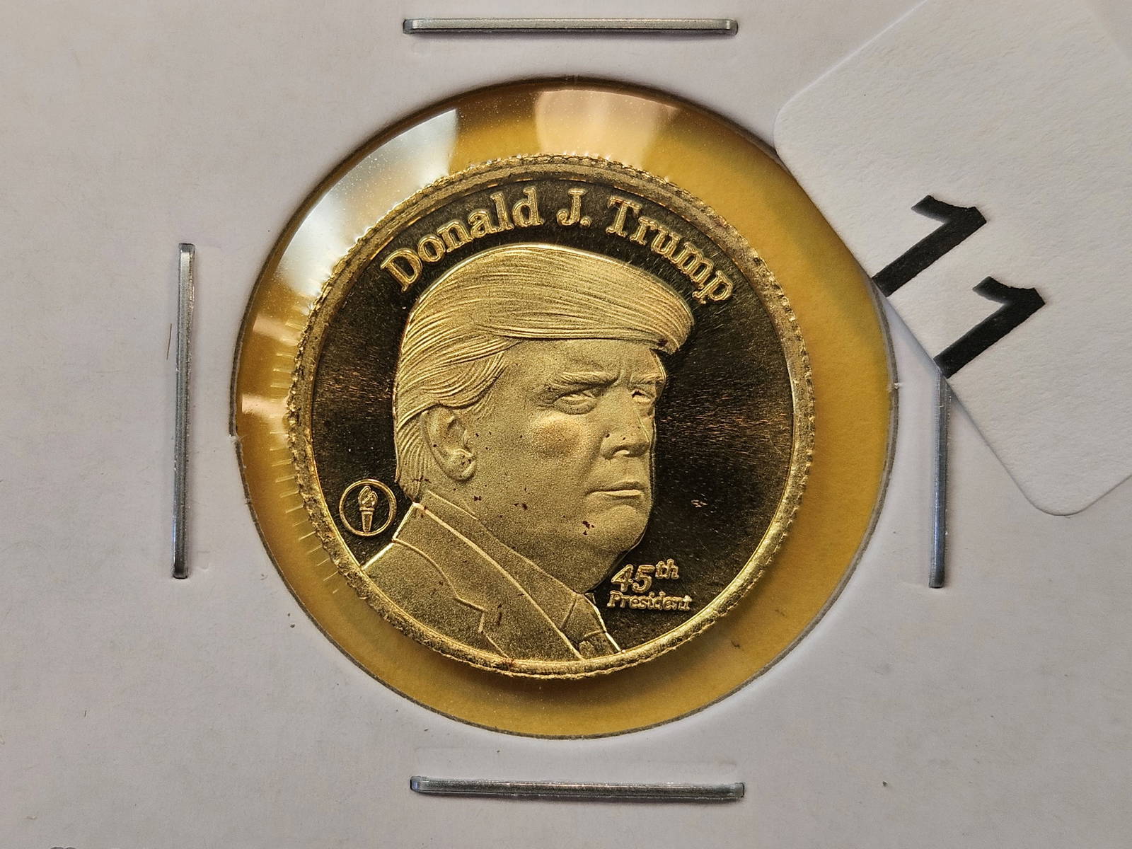 Gold! Gem Proof Donald Trump Quarter Ounce Gold Round Auction