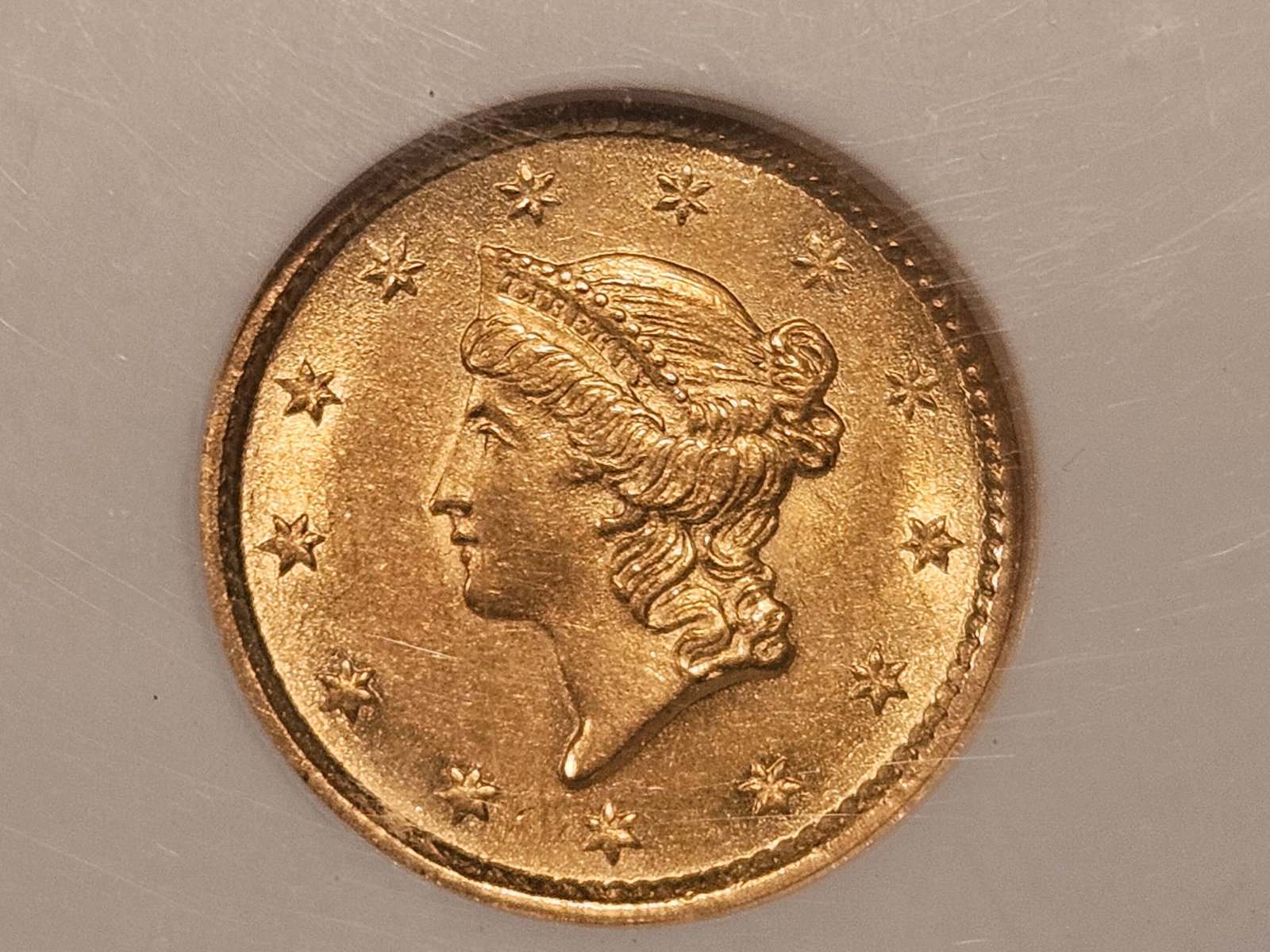 Gold! Ngc 1854 Gold Dollar In About Uncirculated - 58 - Jul 22, 2025 ...