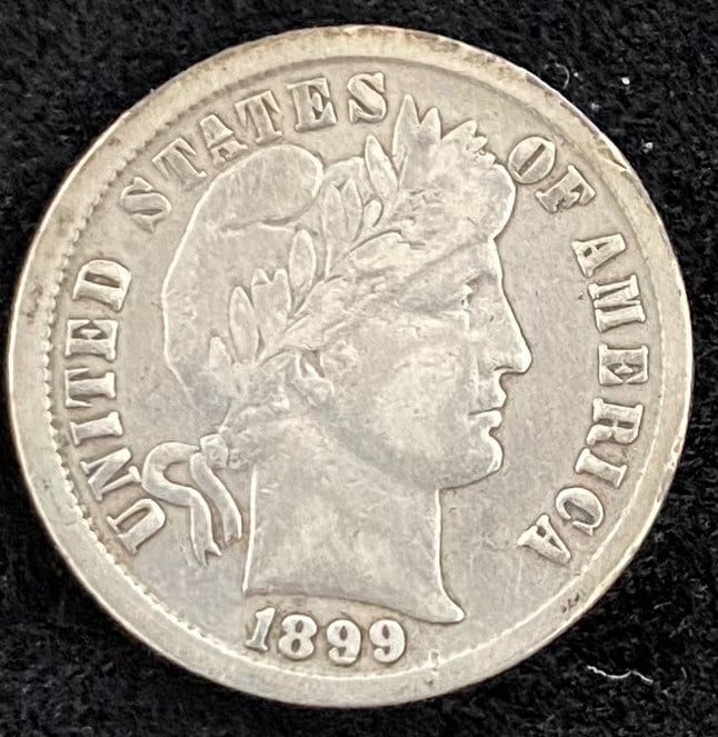 1899 Barber Dime Auction