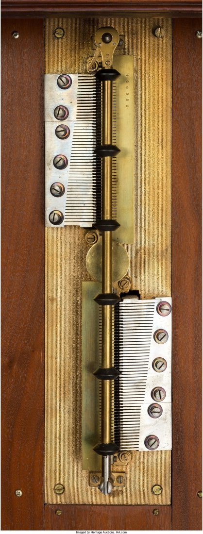 43296: Symphonion Musical Hall Clock 13 5/8" Disc. {p}{