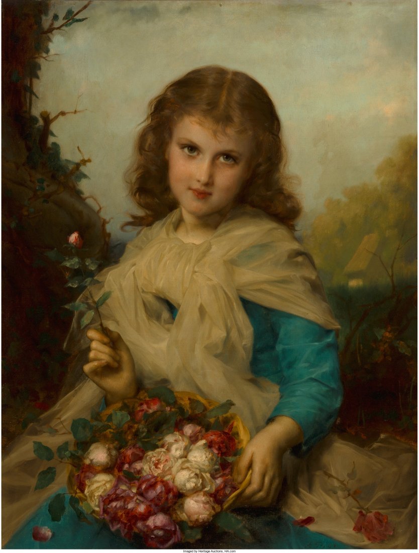 66020: Etienne Adolphe Piot (French, 1850-1910) Roses O