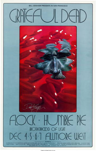 Grateful Dead Fillmore West Concert Poster Bg 20