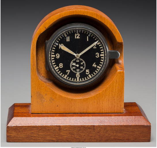 A Wwii Junghans J30d Fl25591 Luftwaffe Cockpit Clock