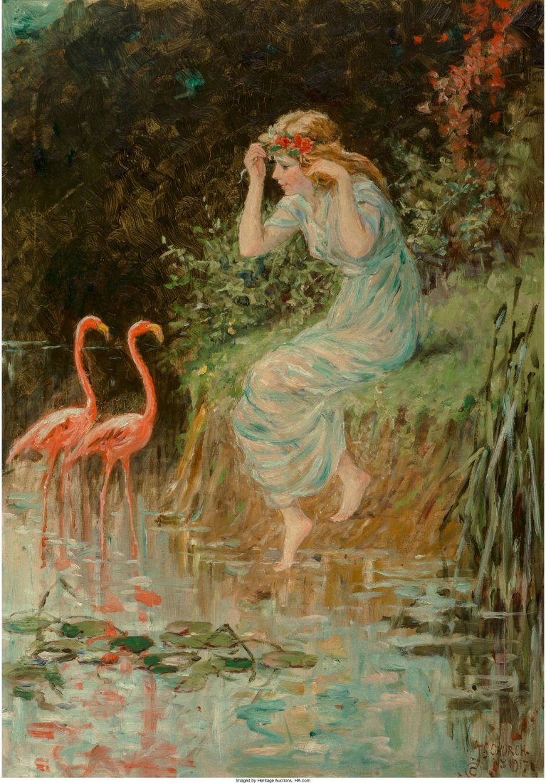 Frederick Stuart Church (American, 1842-1924) Woman