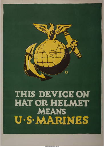 Unknown Artist (20th Century) U.s. Marines Lithograph