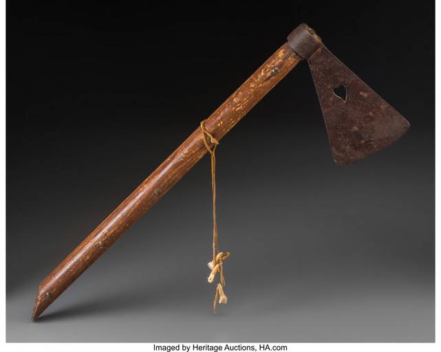 A Missouri War Ax Osage C. 1870 Wood, Iron,