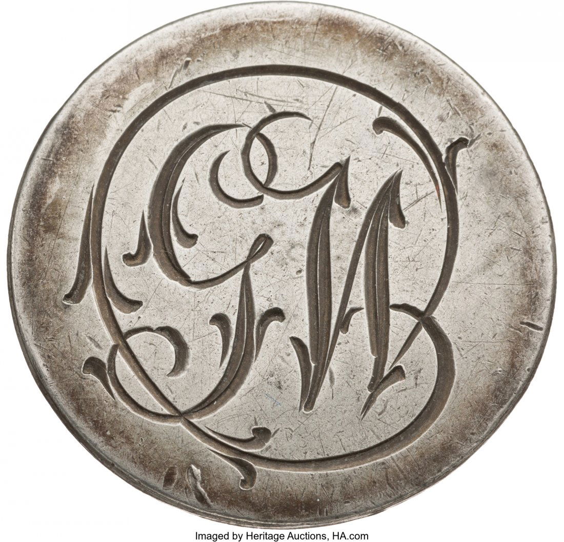 George Washington: Pewter Gw Inaugural Button Wi
