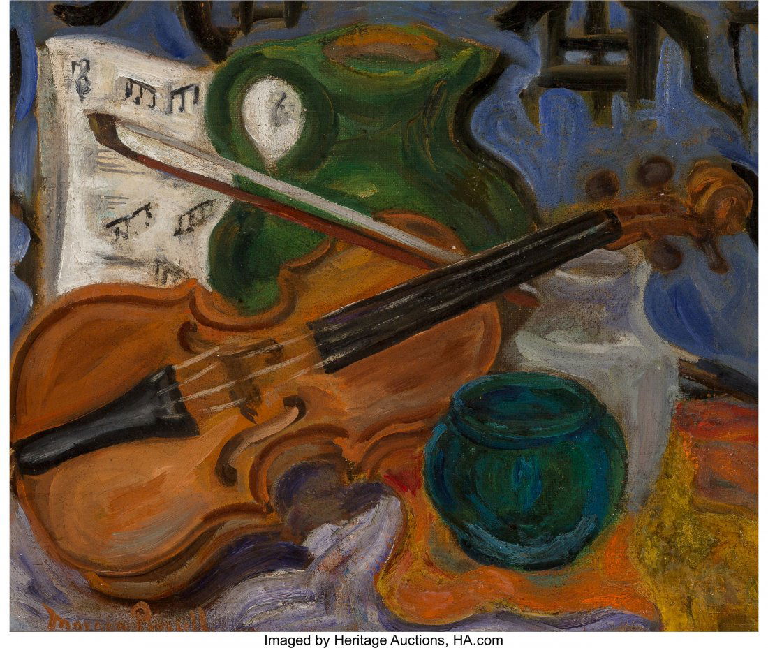 68167: Morgan Russell (American, 1886-1953) Still Life