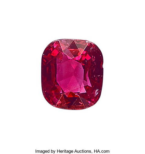 Unmounted Burma Ruby The Cushion Shaped Ruby Me